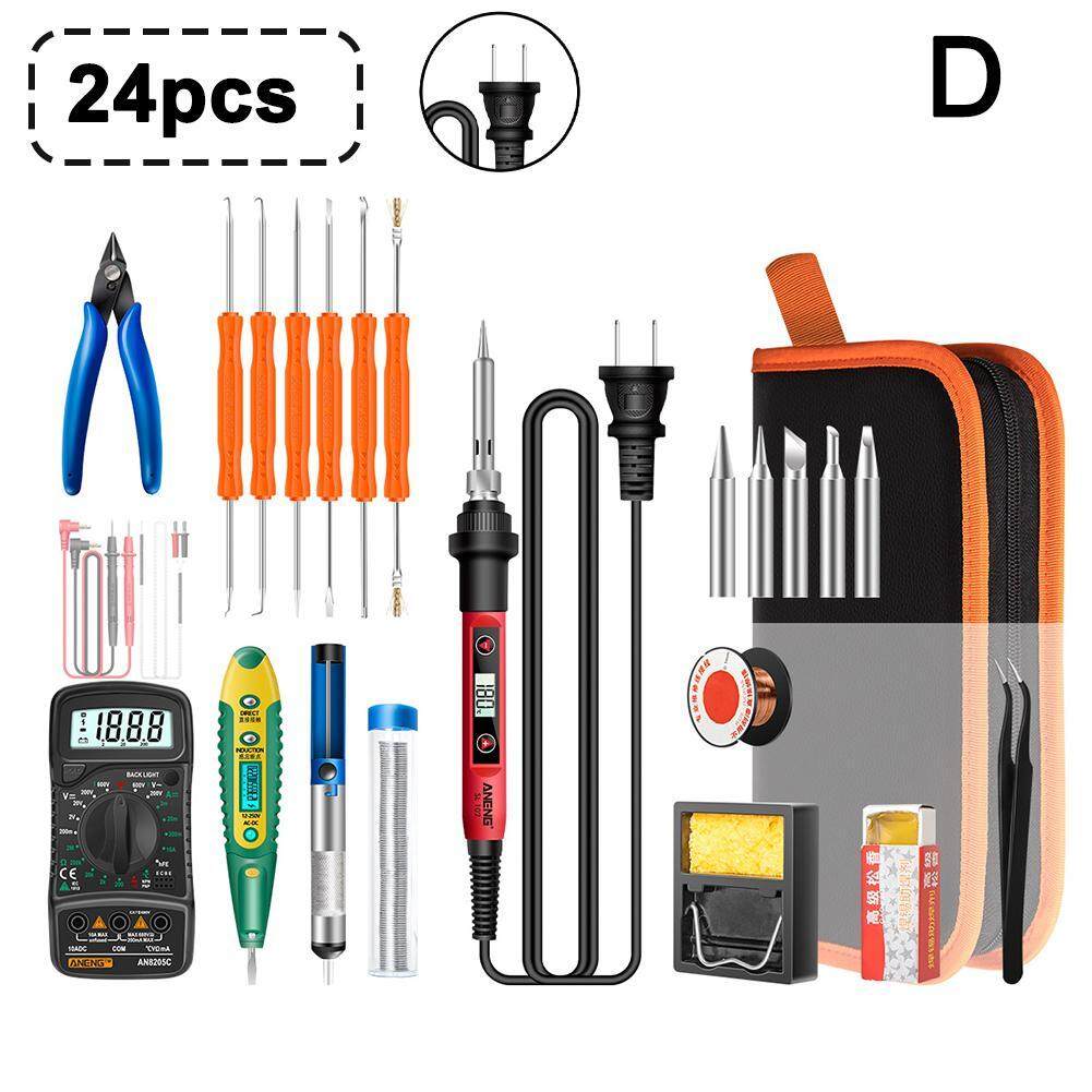 สำหรับ ANENG SL102 60W 220V จอแสดงผลดิจิตอลหัวแร้งไฟฟ้าปลั๊ก อุณหภูมิ ...