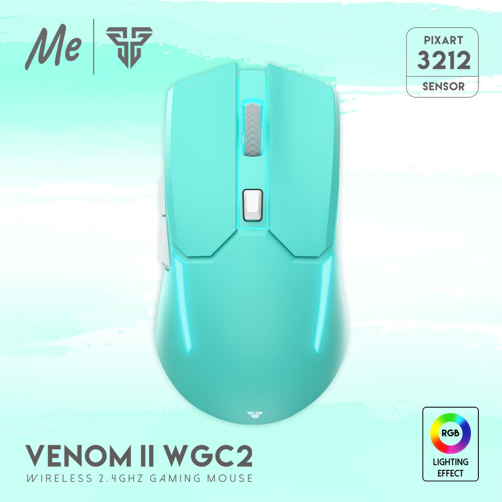 FANTECH WGC2 Venom II Rechargeable Rechargeable Wireless Gaming Mouse ...