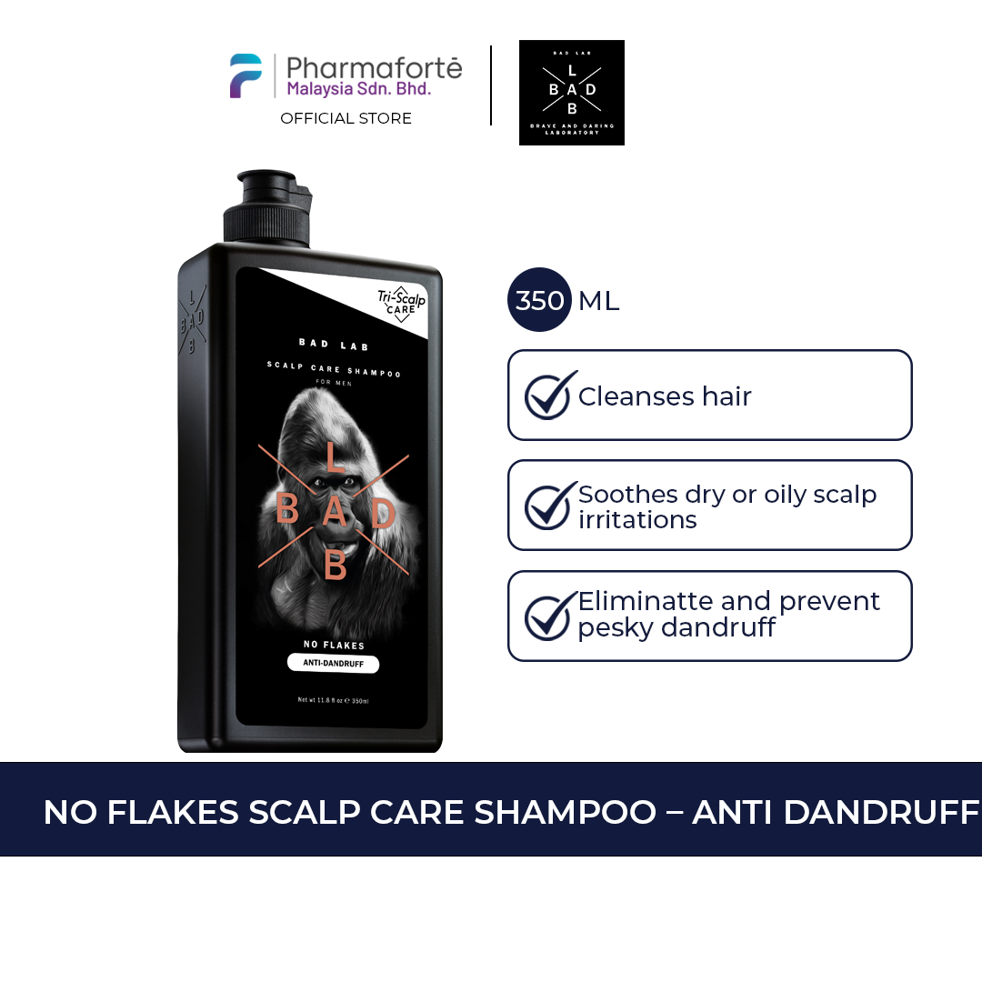 Bad Lab No Flakes Scalp Care Shampoo - Anti Dandruff - for Oily Scalp ...