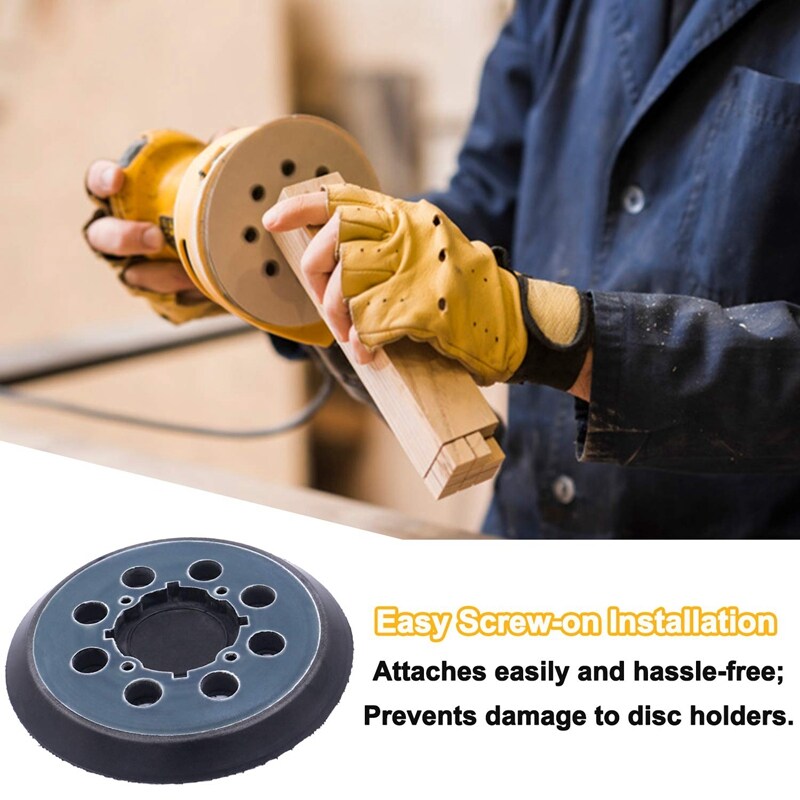 5-Inch Hook and Loop Metal Backing Replacement Pad-Suitable for DeWalt ...