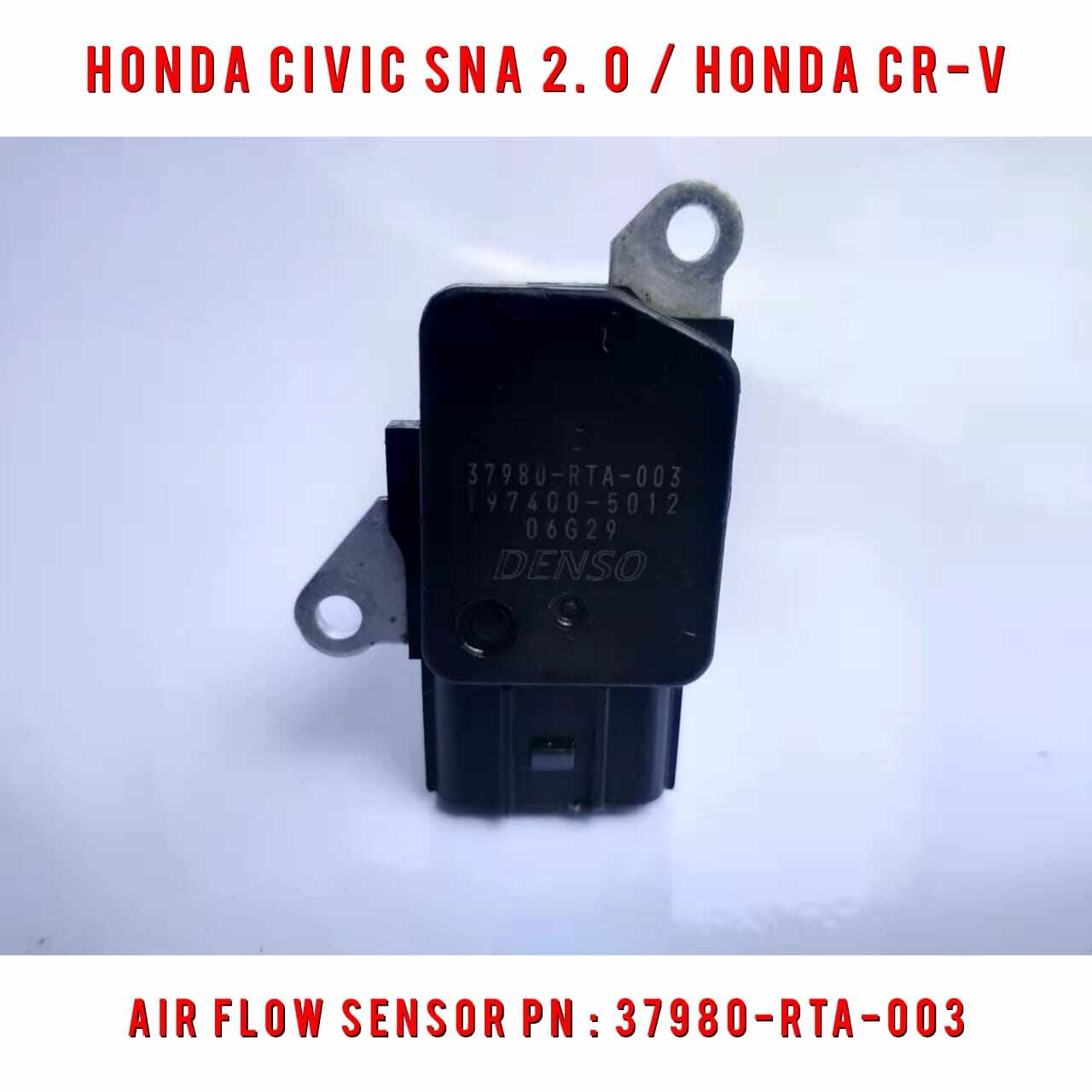 Honda Air Flow Sensor Denso 5 Pin PN : 37980-RTA-003 For : Honda Civic ...