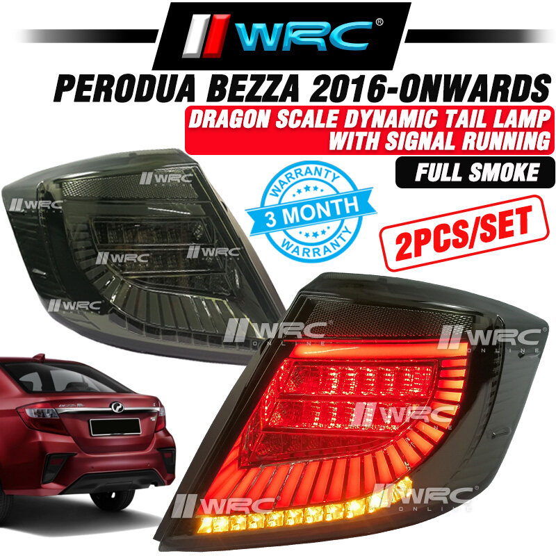 Perodua Bezza 2016 - 2022 Dragon Scale Dynamic Tail Lamp With Signal ...