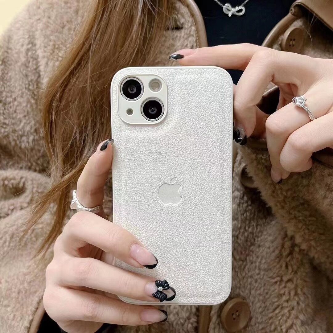 หนัง PU แท้หรูหราพร้อมโลโก้เคสโทรศัพท์สำหรับ iPhone,ฝาครอบป้องกัน ...