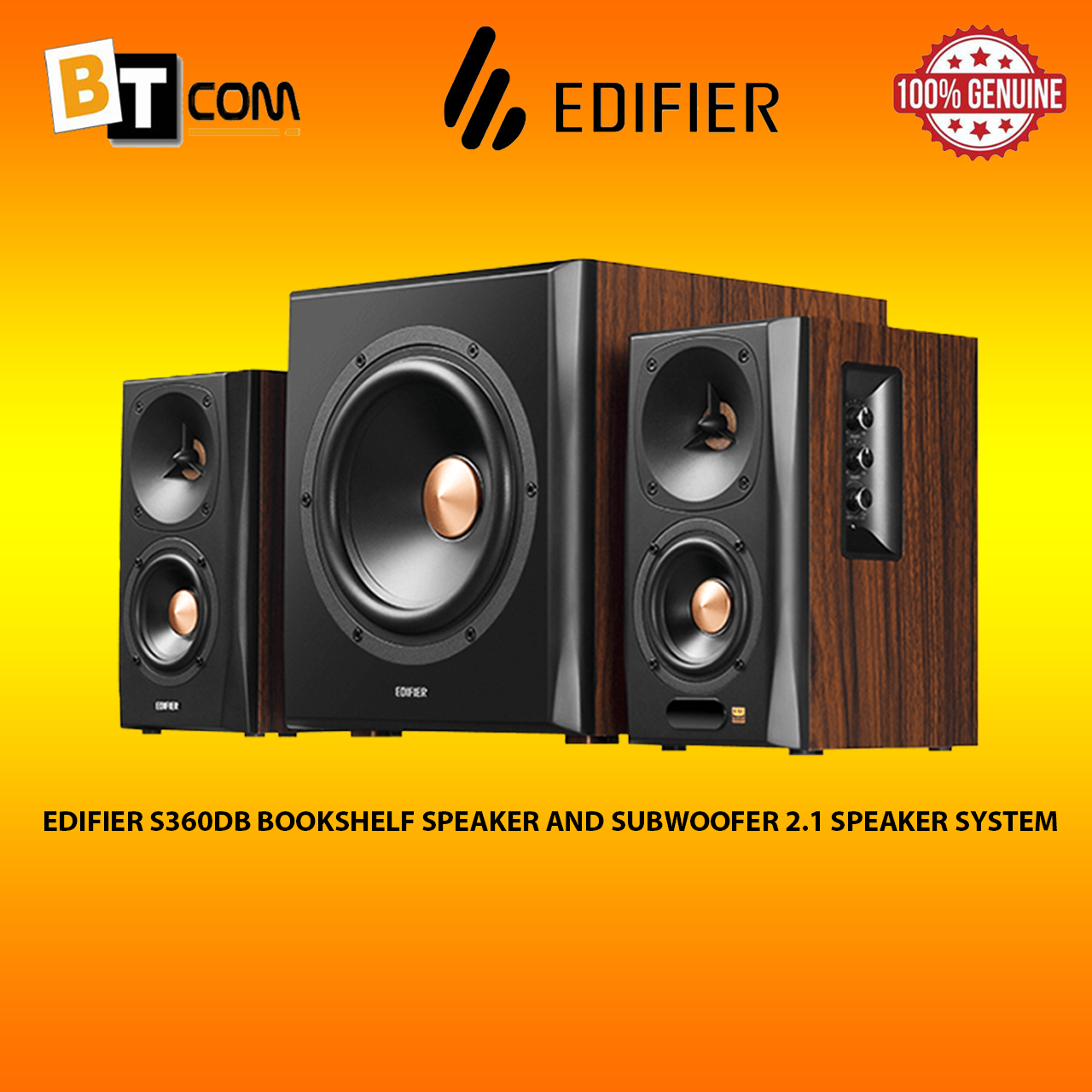 Edifier S360DB Bookshelf Speaker and Subwoofer 2.1 Speaker System | Lazada