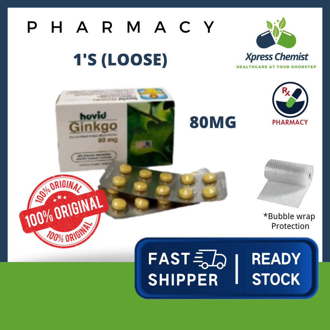 (1 STRIP) HOVID GINKGO BILOBA EXTRACT 40MG | 80MG | Lazada