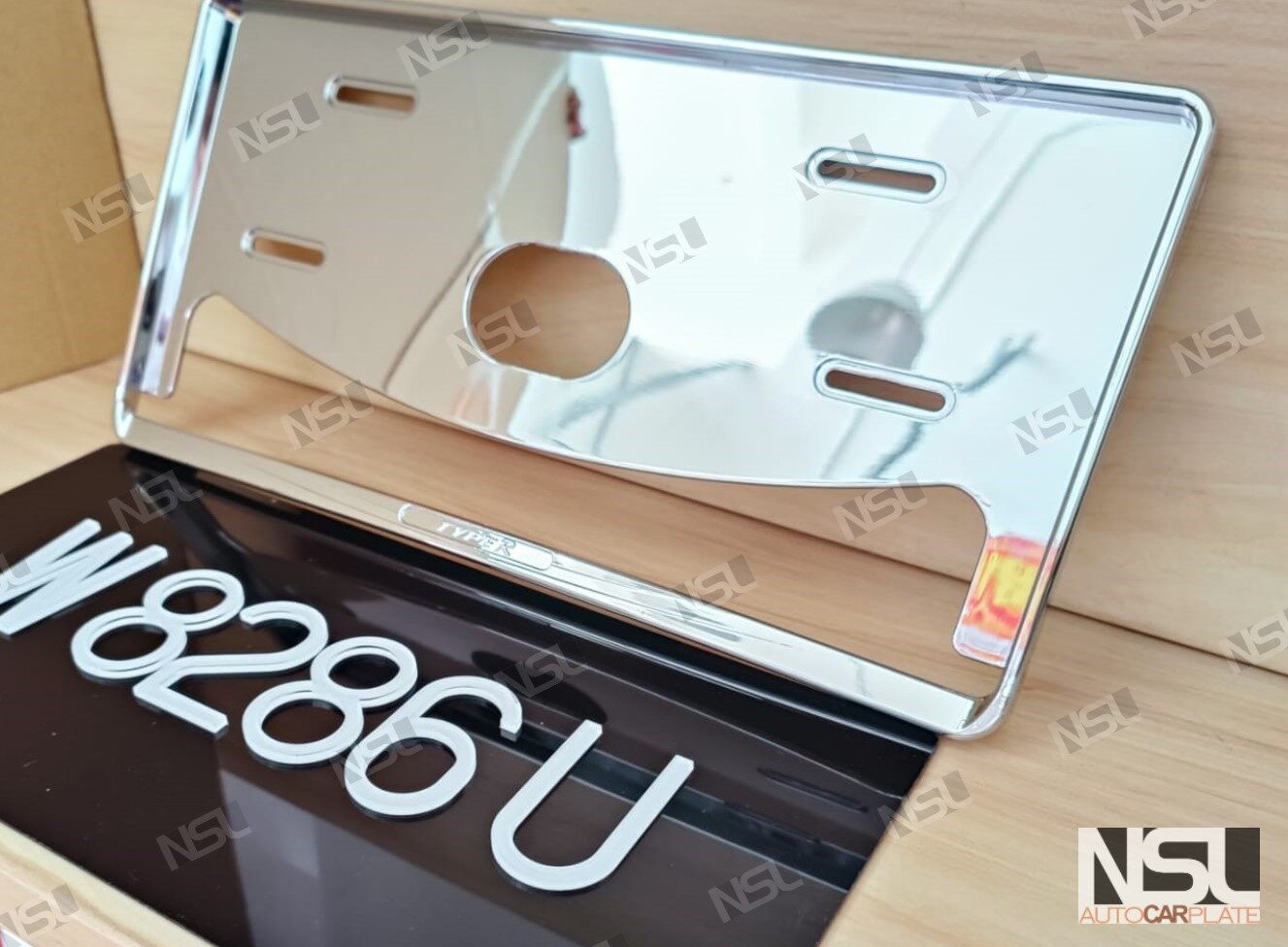 🔥READY STOCK🔥BUAT SIAP🔥 Chrome License Plate Frame 7'x13.5' Number ...