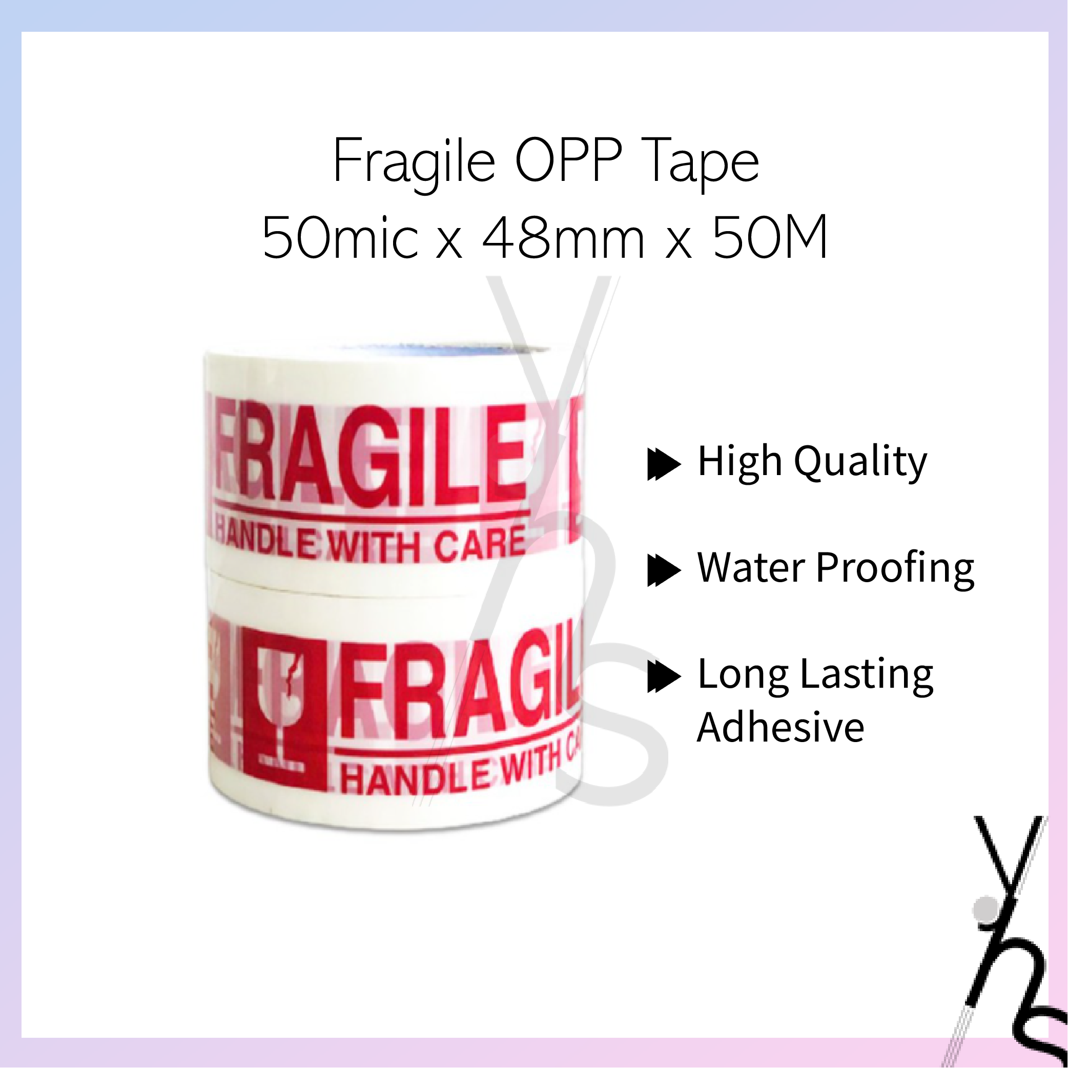 Fragile Tape / Fragile OPP Tape / Quick Stick | Pita Rapuh / Pita OPP ...