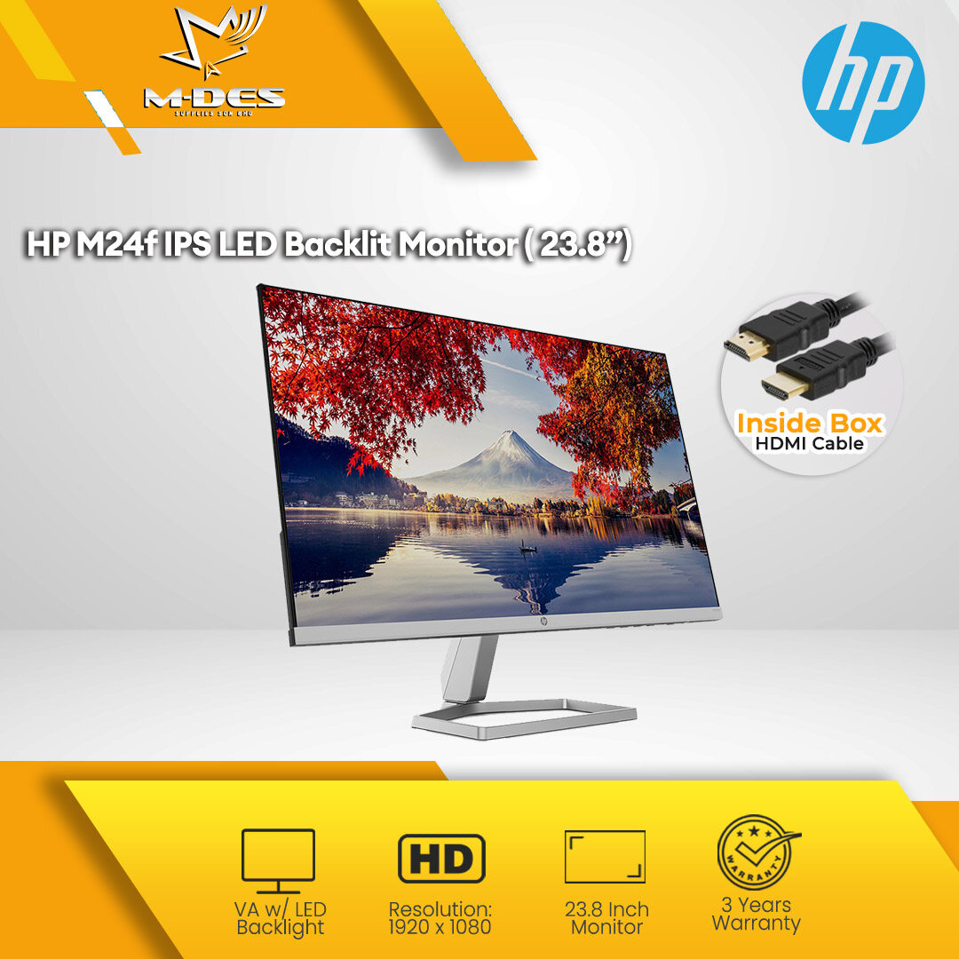 HP M24F 23.8'' FHD IPS LED Backlit Slim Monitor with (IPS Panel, Full HD, 5ms, FreeSync, 75Hz ...