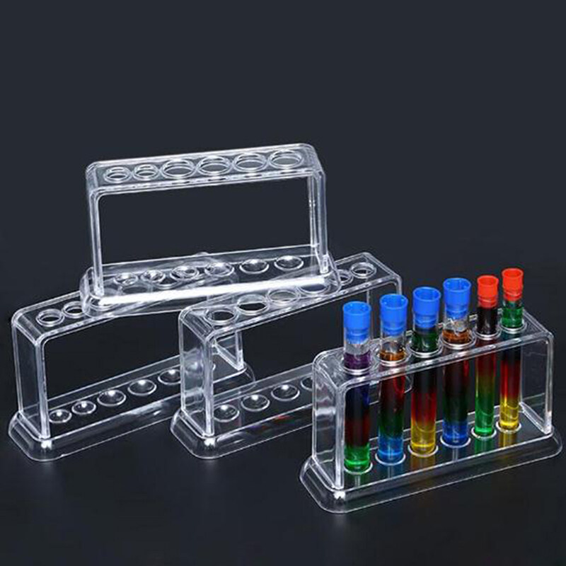 Kada 🔥Hot Sale🔥Plastic Clear Test Tube Rack 6 Holes Stand Lab Test Tube ...