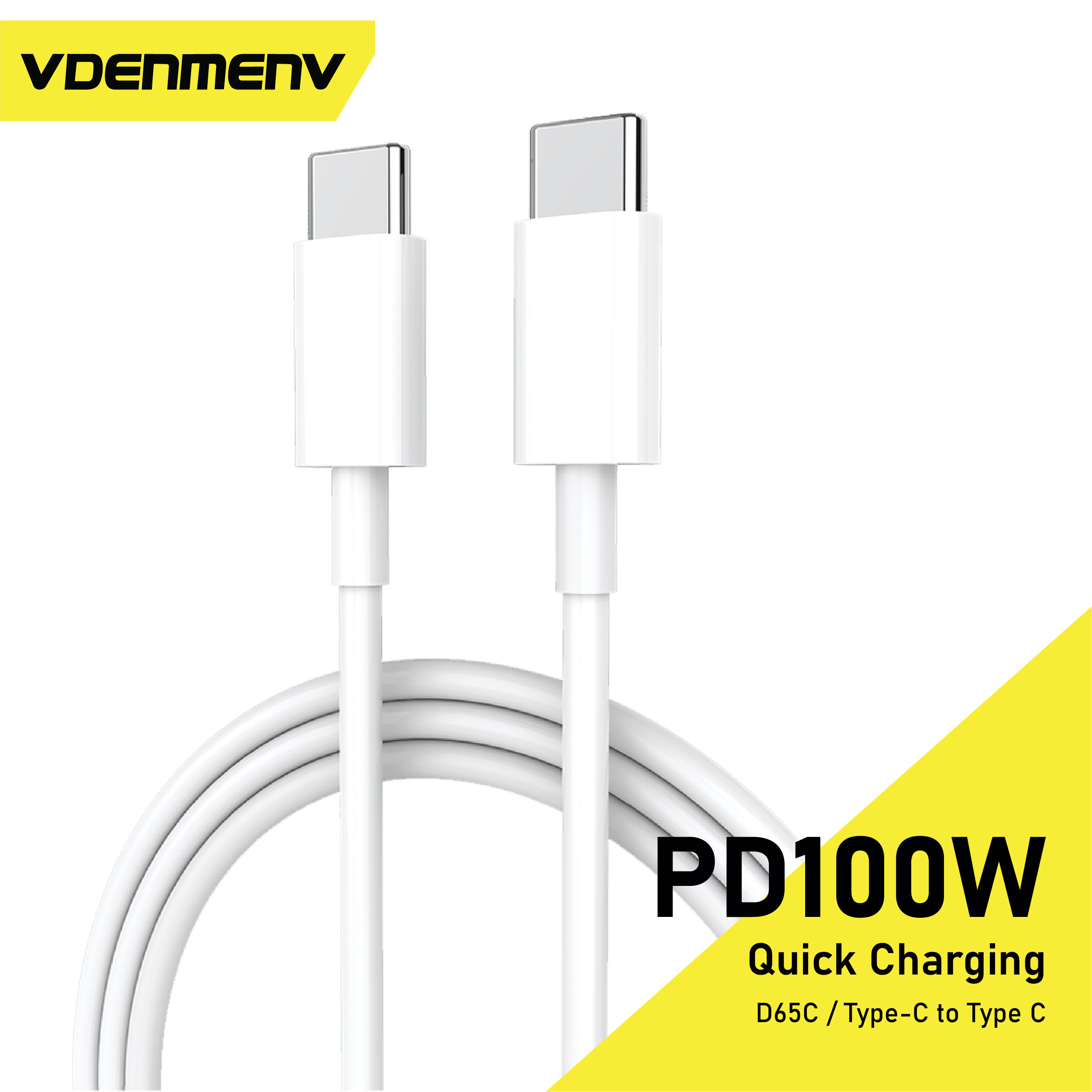 Vdenmenv D65C 100W Fast Charge Cable For Type-C to Type-C - OTC.LK