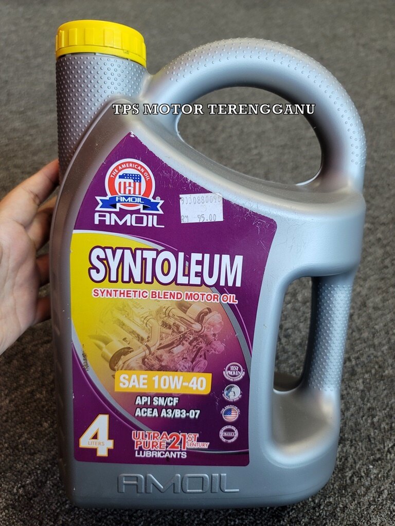 AMOIL SYNTOLEUM FULLY SYNTHETIC VEHICLE ENGINE OIL SAE 10W-40 (SN/CF ...