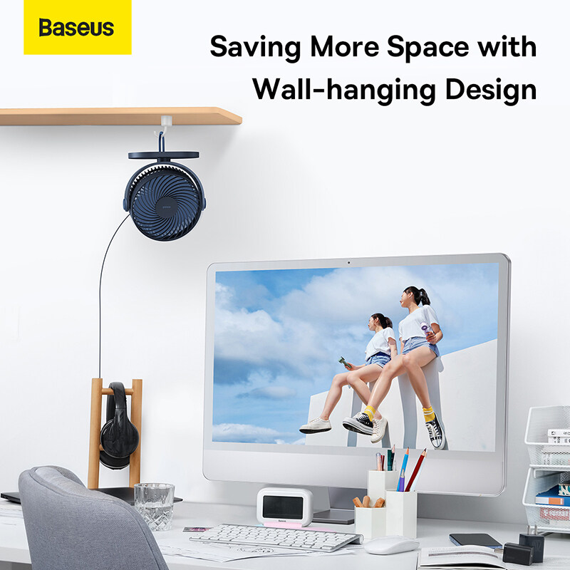 Baseus พัดลม USB มินิโต๊ะฤดูร้อนเย็นพัดลมตั้งโต๊ะพัดลมพกพาเงียบขนาดเล็ก ...