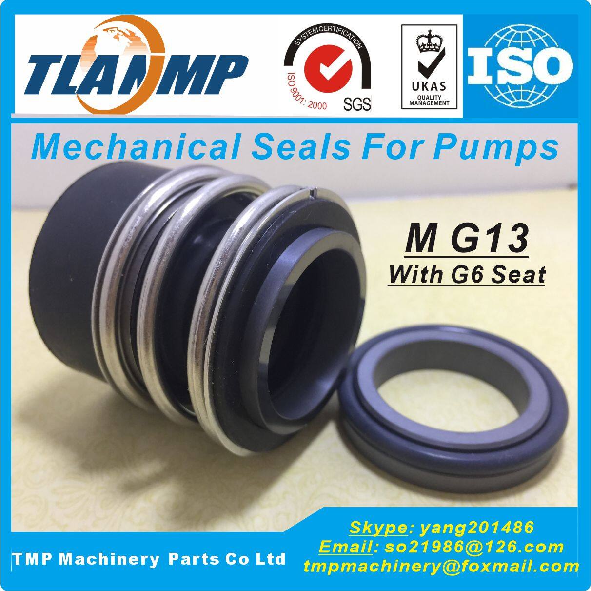 MG13/28-Z , MG13/28-G6 TLANMP Mechanical Seals with G6 seat for TP 300 Series Pumps ( BQQV BAQV ...