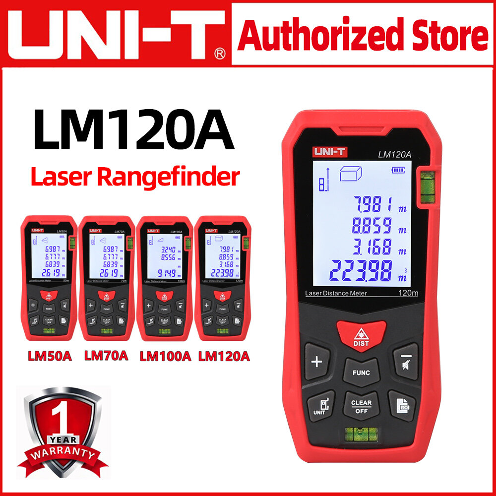 UNI-T Laser Rangefinder LM50A LM70A LM100A LM120A Laser Distance Meter ...