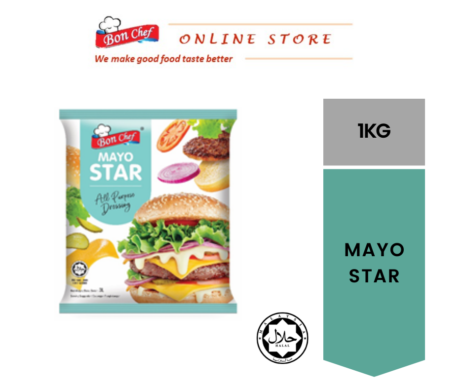1KG [ MAYO STAR ] Mayonnaise Bon chef | Lazada