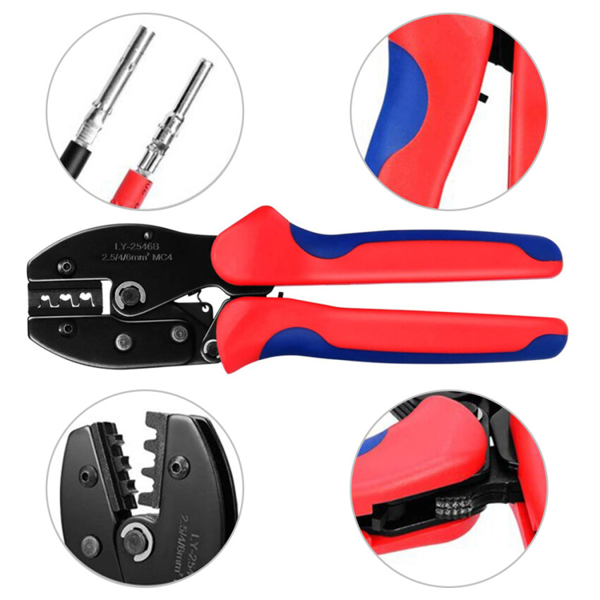 [พร้อมสต็อก] Mc4พลังงานแสงอาทิตย์ Crimping เครื่องมือชุด LY-2546B,เหมาะสำหรับ2.5-6.0mm ² โซลาสาย ...