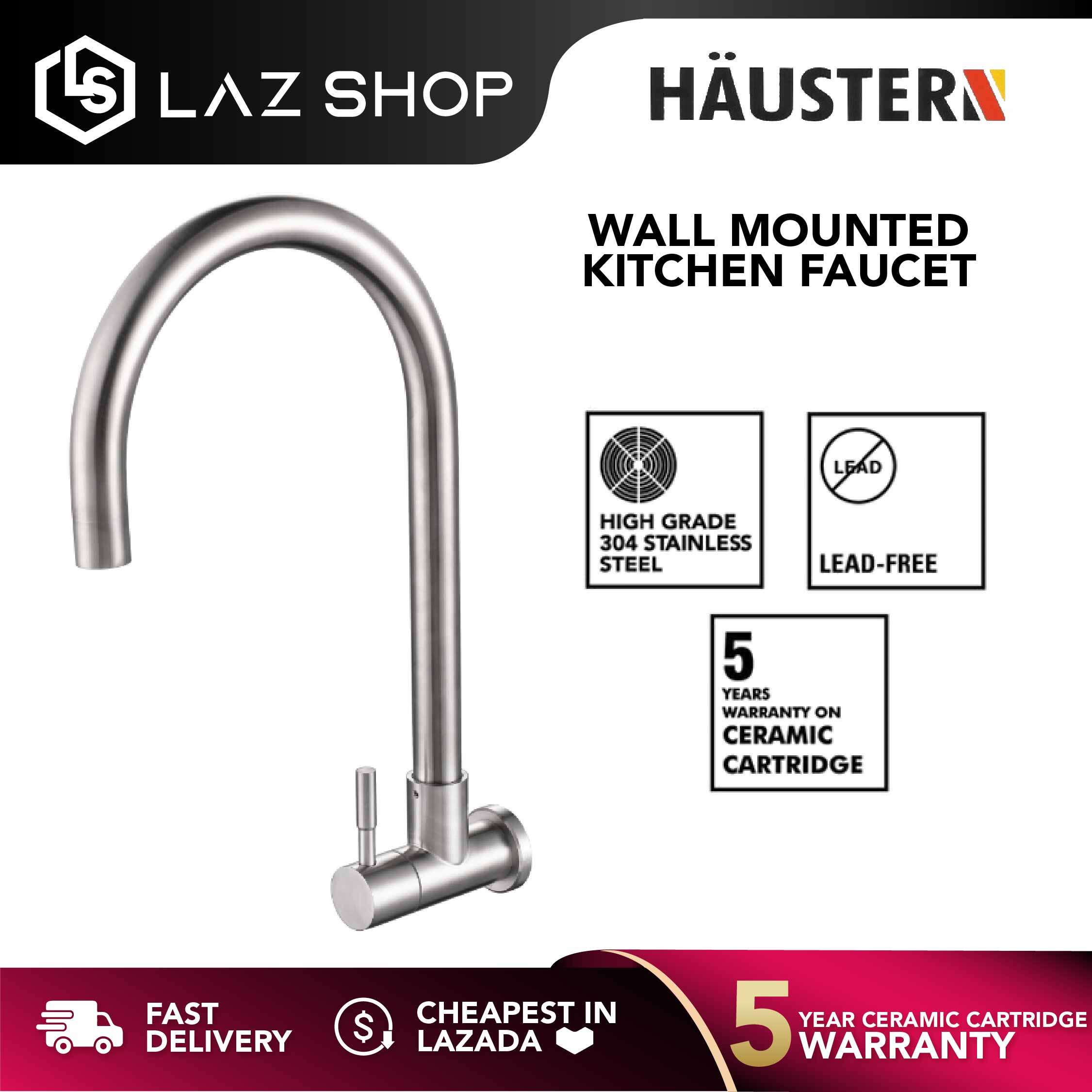 Haustern Pillar Mounted Faucet | HT-STIQ-501/UP-SS | Wall Mounted ...