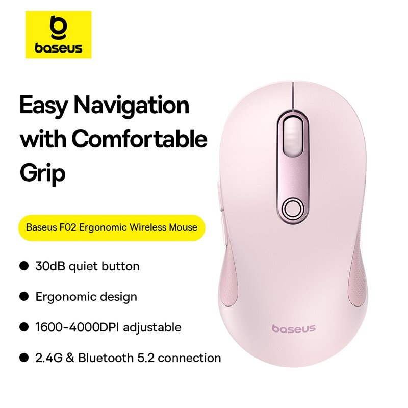 Baseus Wireless Mouse Gen 2 F02 Bluetooth 2.4G 4000 DPI Gaming Mouse ...