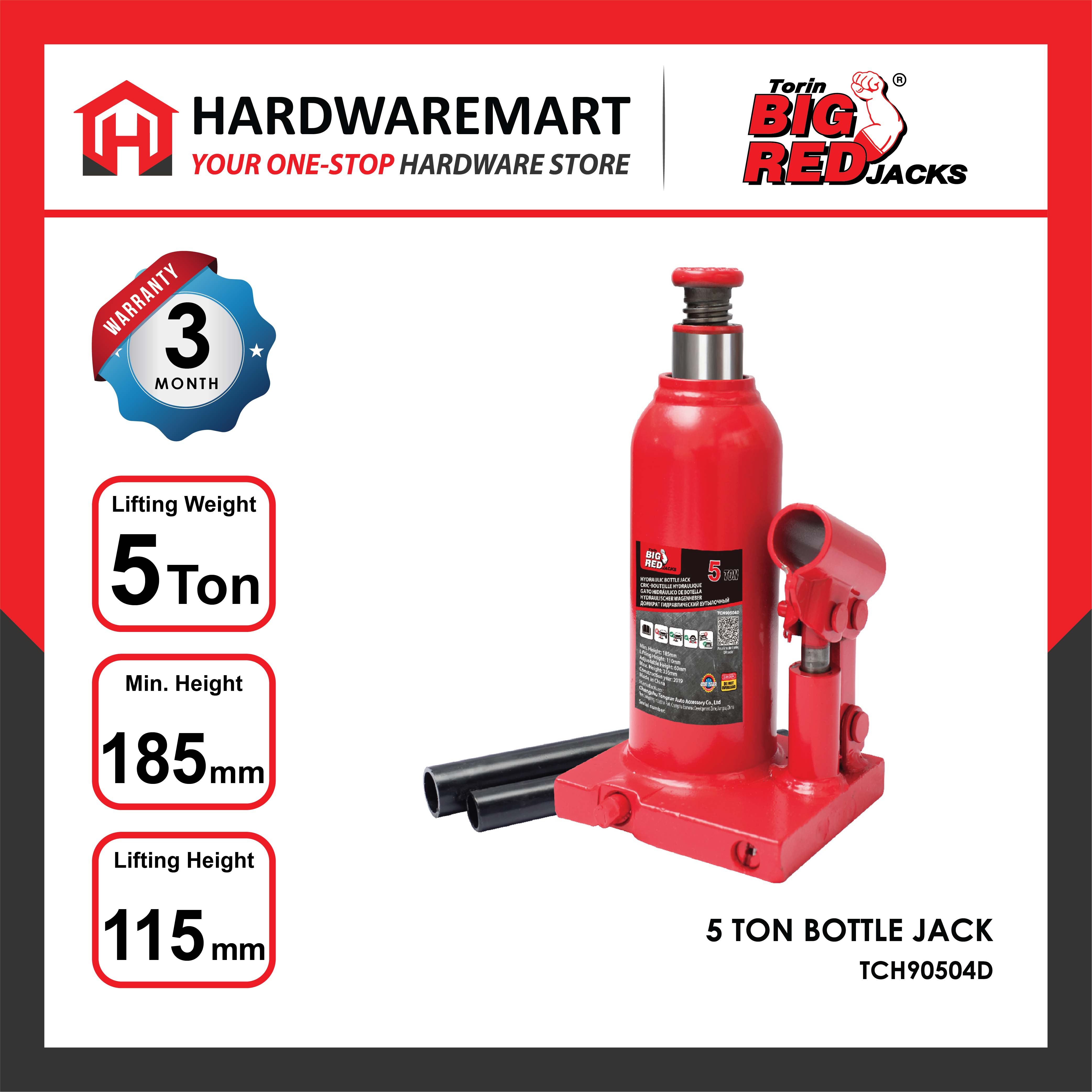 BIGRED Hydraulic Bottle Jack Lifting Stand Emergency Vehicle Tool/Jek Hidraulik Kereta 油压千斤顶 (3 ...