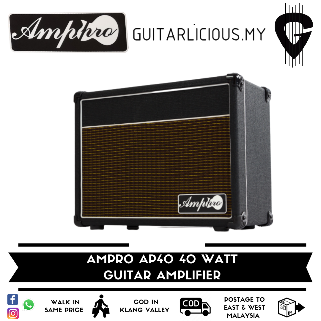 AMPRO 40watt Acoustic Amplifier (AP-40 / AP40 ) 40w amplifier speaker ...