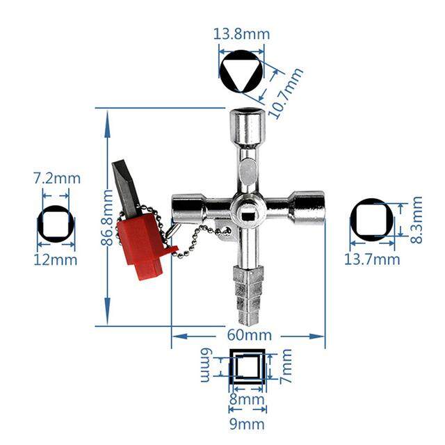 [HOT W] Multifunction 4 Ways Internal Triangle Socket Wrench Key ...