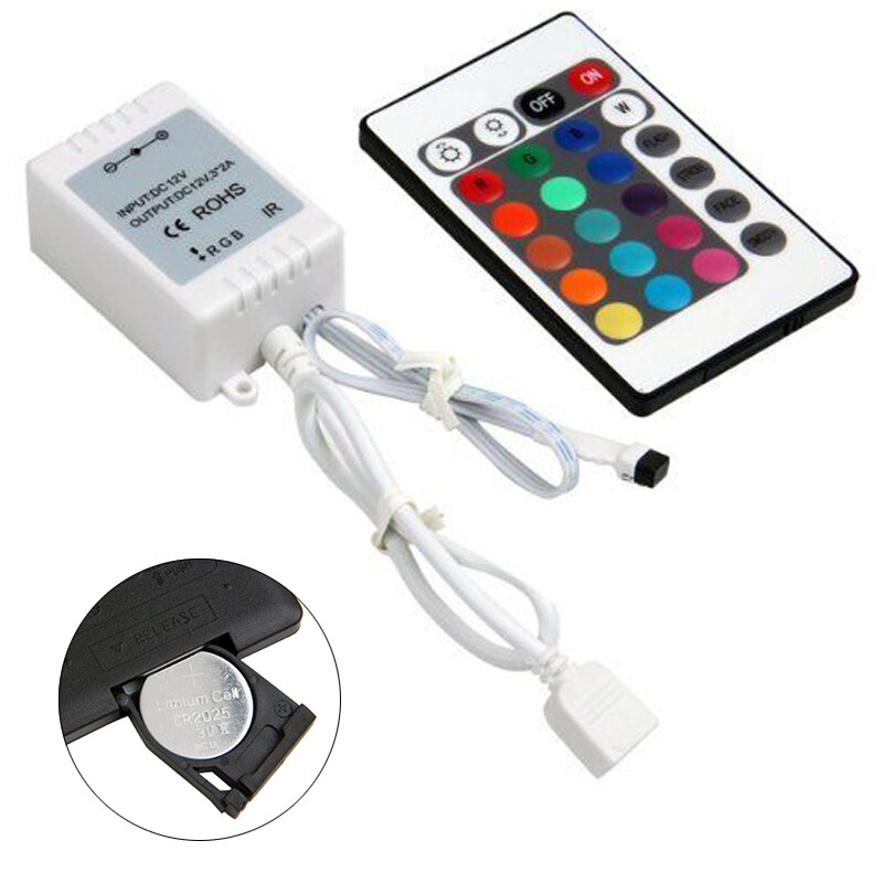 LED Strip RGB Control Box with Remote 24Keys RGB Control Box 24Key | Lazada