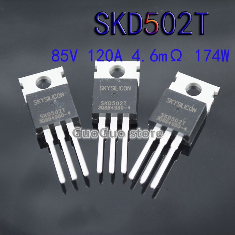2Pcs SKD502T TO-220 SKD502 TO220 85V/120A MOS Field Effect ทรานซิสเตอร์ ...