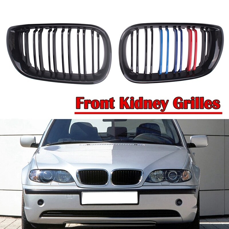 Gloss Black Front Bumper Kidney Grill Grilles for BMW X1 F48 F49 2016 ...