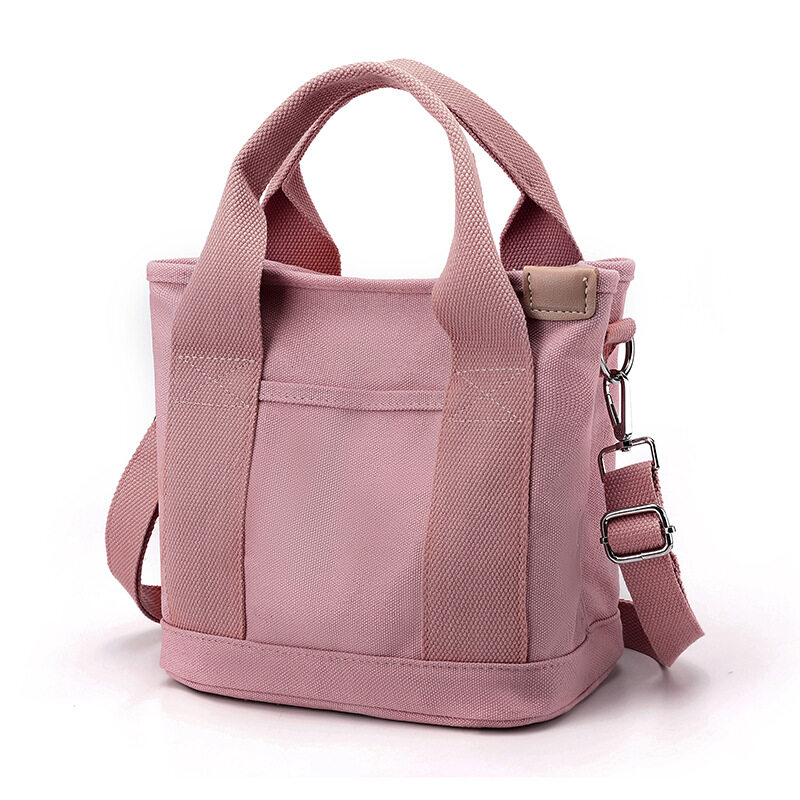 Ladies Casual Canvas Handbag Handbag Cell Phone Bucket Bag Khaki Stray ...