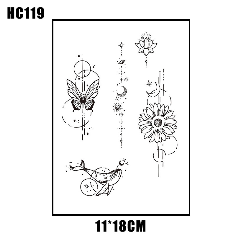 Magic Tattoo Sticker Waterproof Long Lasting 15 Days Butterfly Fake ...