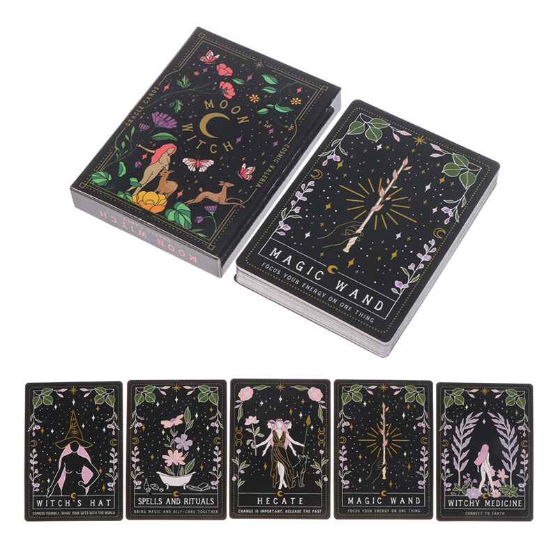 ToyToyse Moon Witch Oracle Tarot Cards Prophecy Divination Deck Family ...