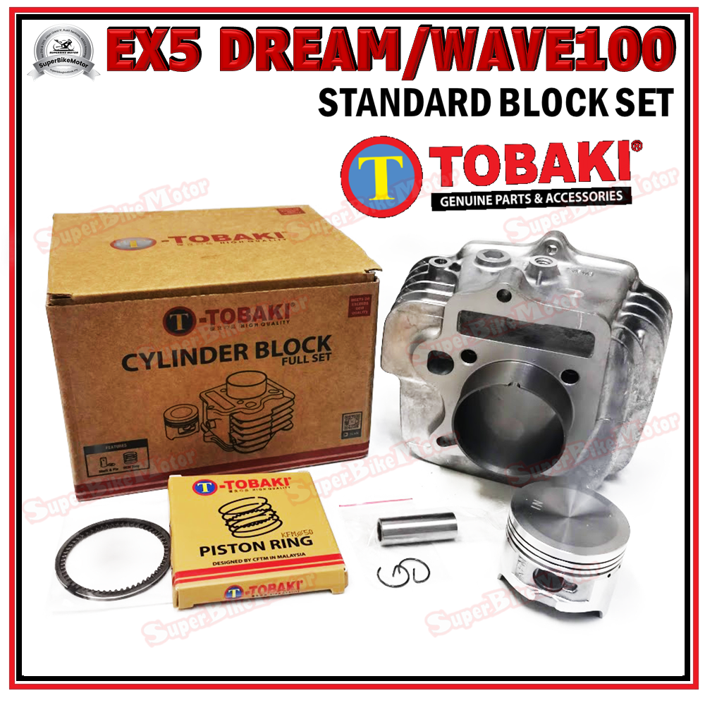 HONDA EX5 DREAM / WAVE100 / W100 - Alloy Standard Block Set - TOBAKI ...
