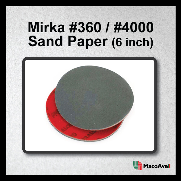 Mirka #360/#4000 Sand Paper (6 inch) - MacoAvell Venetian Plaster ...