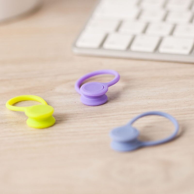 3Pcs Cute Multi function Magnet Earphone Cord Winder Cable Winder ...