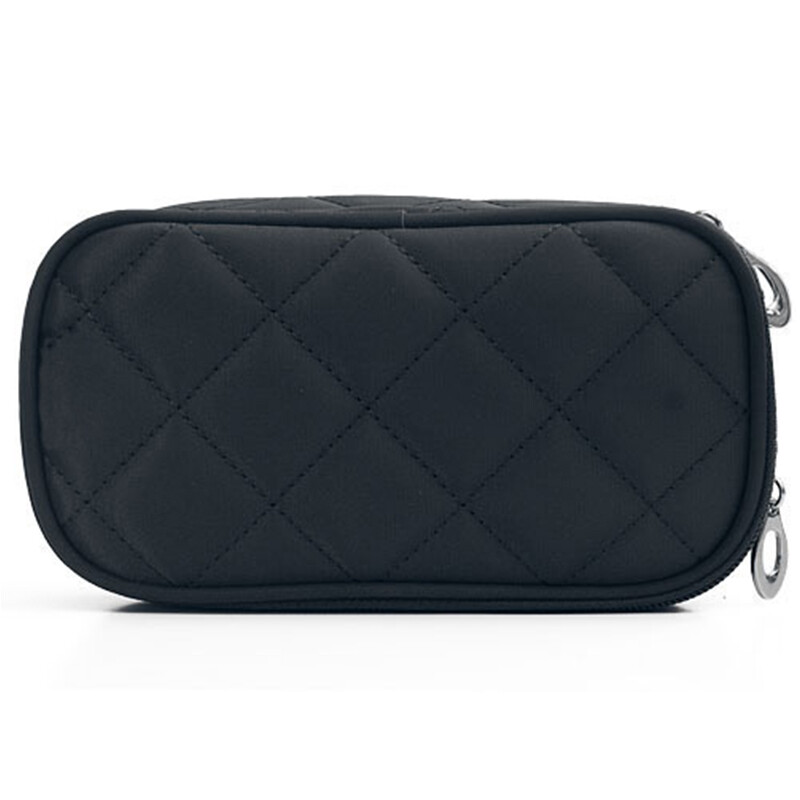 Waterproof Double Layer Cosmetic Bag Geometric Portable Travel ...
