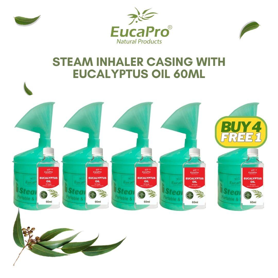 Eucapro Eucalyptus Oil 60ml + Steam Inhaler Casing | Lazada