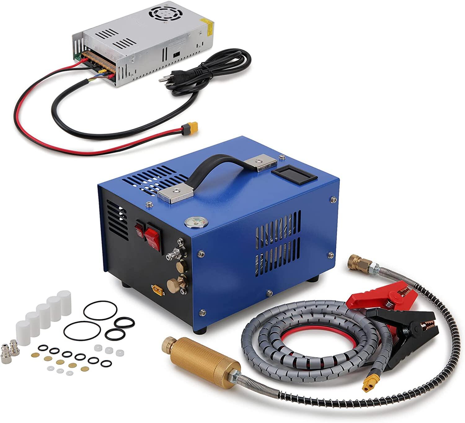 12V 300บาร์4500 Psi 30Mpa พีซีพีอากาศปั๊มคอมเพรสเซอร์สำหรับ PCP ...