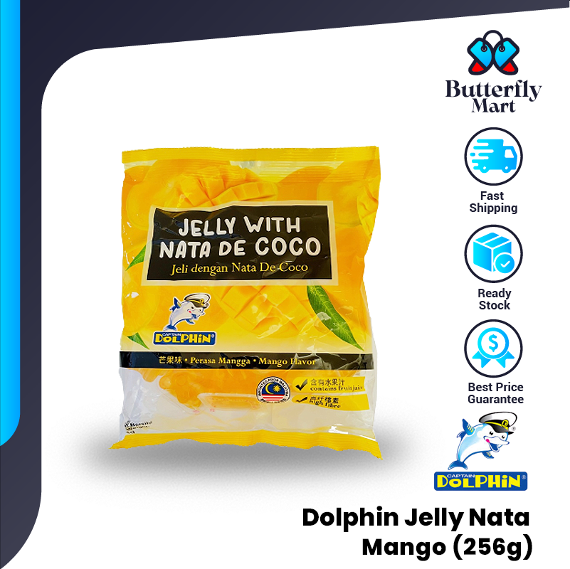 DOLPHIN JELLY NATA MANGO 256g Jelly Pudding Jeli Makanan Ringan ...