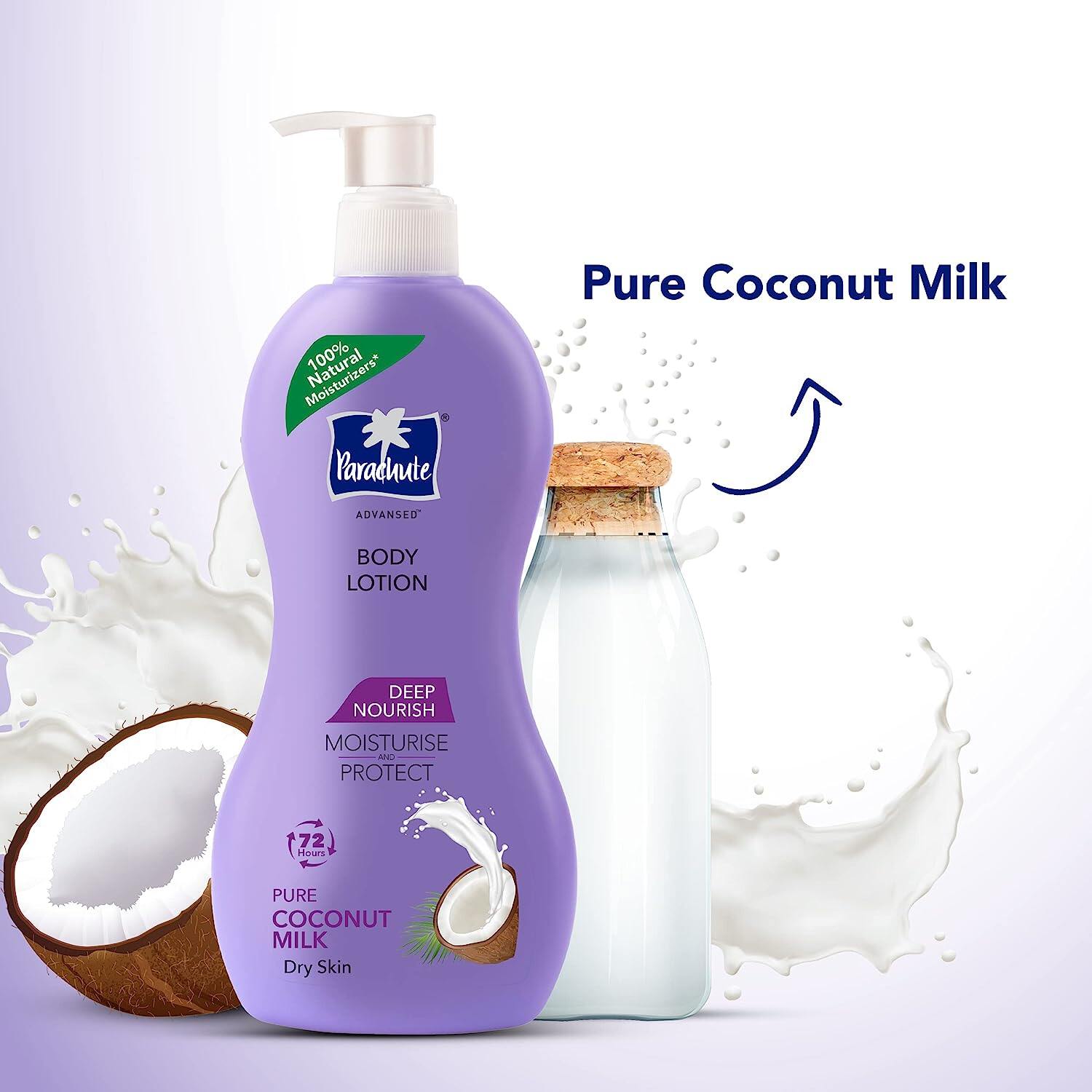 Parachute Advansed Deep Nourish Body Lotion for Women & Men, Dry Skin ...