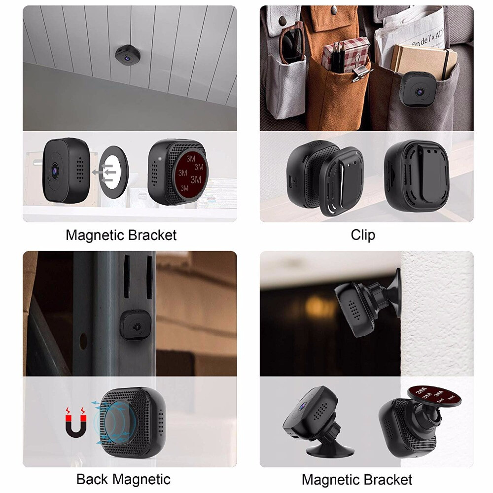 กล้อง Wifi ขนาดเล็ก HD 1080P,กล้องอินฟาเรดมองกลางคืนกล้องบันทึกวิดีโอ ...