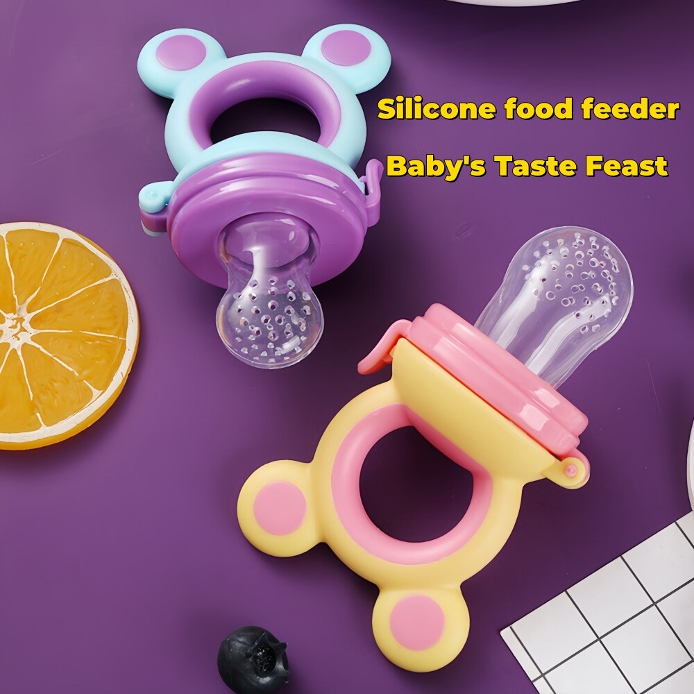 Baby Fruit Pacifier Feeder Fresh Food Fruit Nibbler Silicone Infant ...