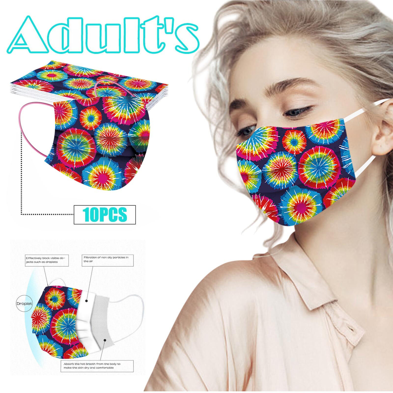 【Ready Stock】TWEW 2022 New Year Disposable Facial-Mask Scarfs 50 Pack 3 ...