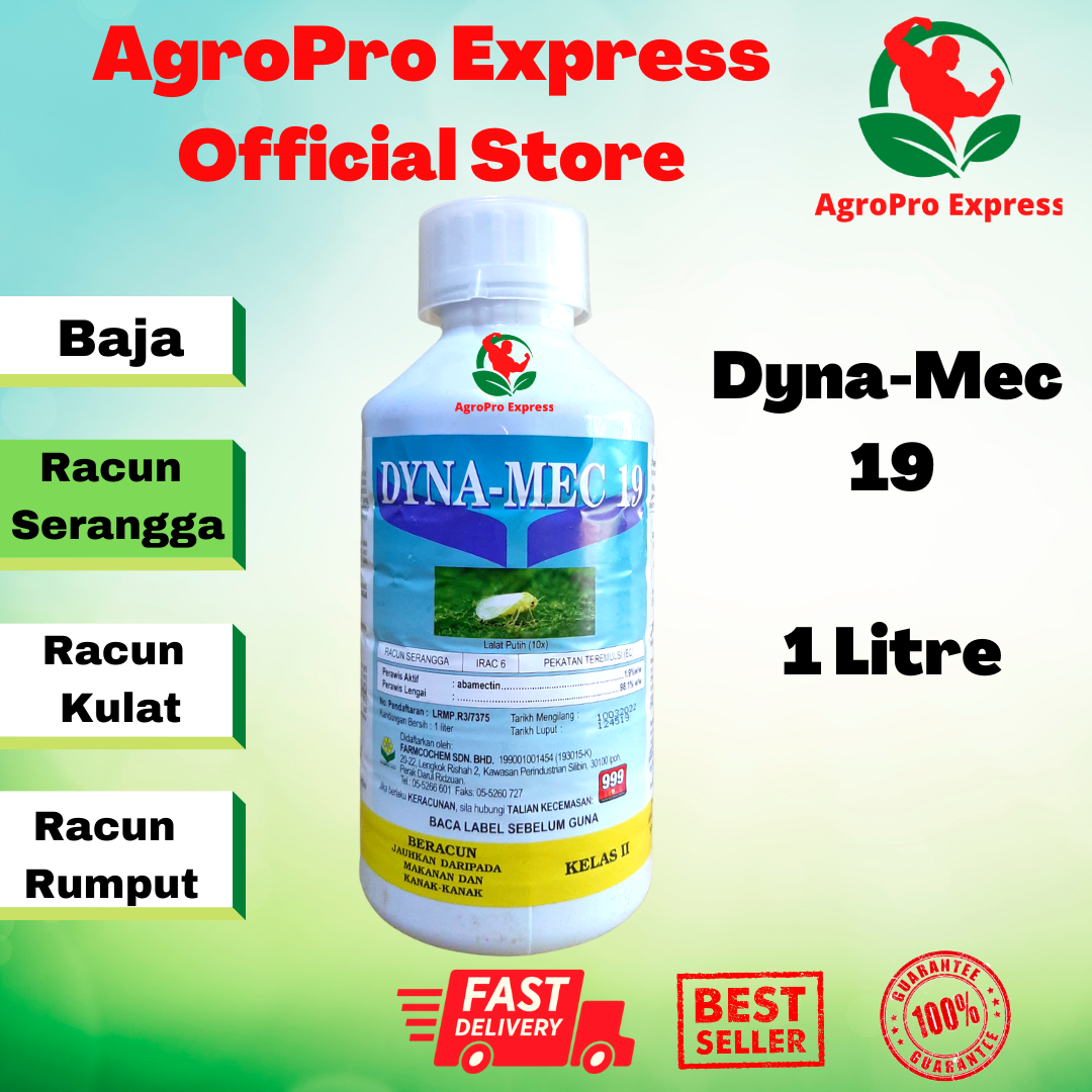 Farmcochem DYNA-Mec 19 1 Litre Racun Serangga Insecticide Lalat Putih ...