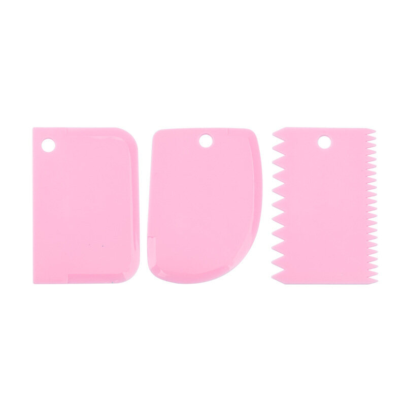 Plastic cutting knife set Flour scraper Three-piece pasta cake pancake ...