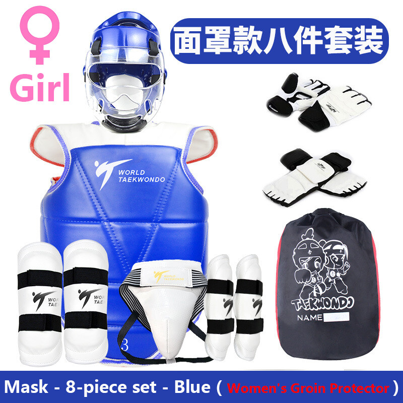 Taekwondo Gear Complete Set Karate Body Protector Gear Adult Kids ...