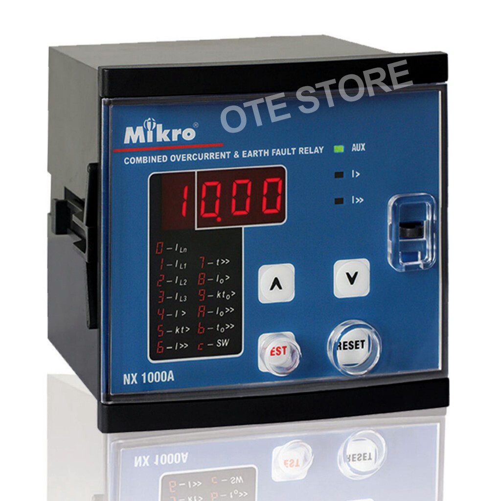 MIKRO Combined Overcurrent & Earth Fault Relay 198-265VAC EFOC (NX1000A ...