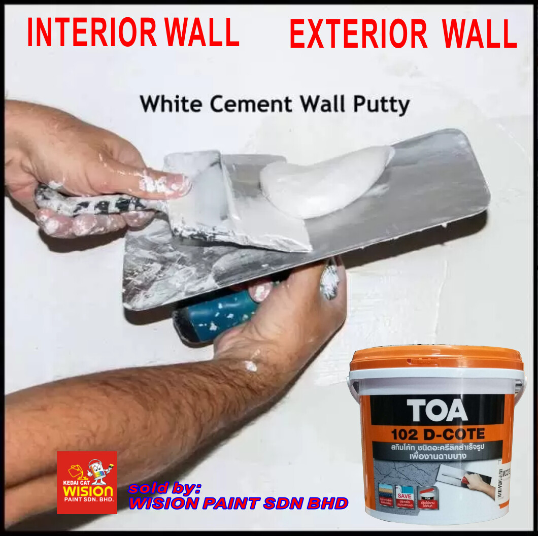 1kg TOA PAINT ACRYLIC FILLER INTERIOR AND EXTERIOR WALL FILLER ( 1KG ...