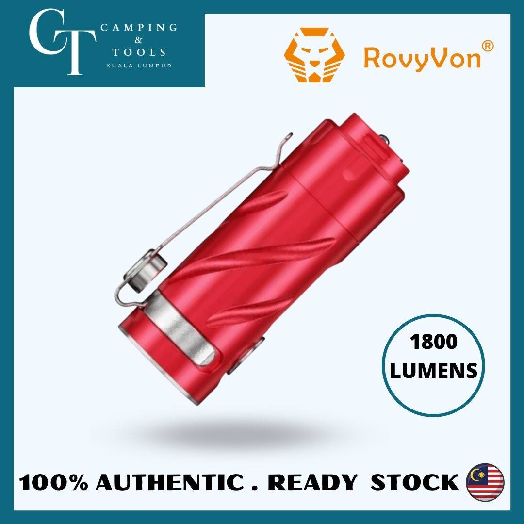 Rovyvon S3 Compact (Red) Keychain Flashlight 1800 Lumens | Lazada