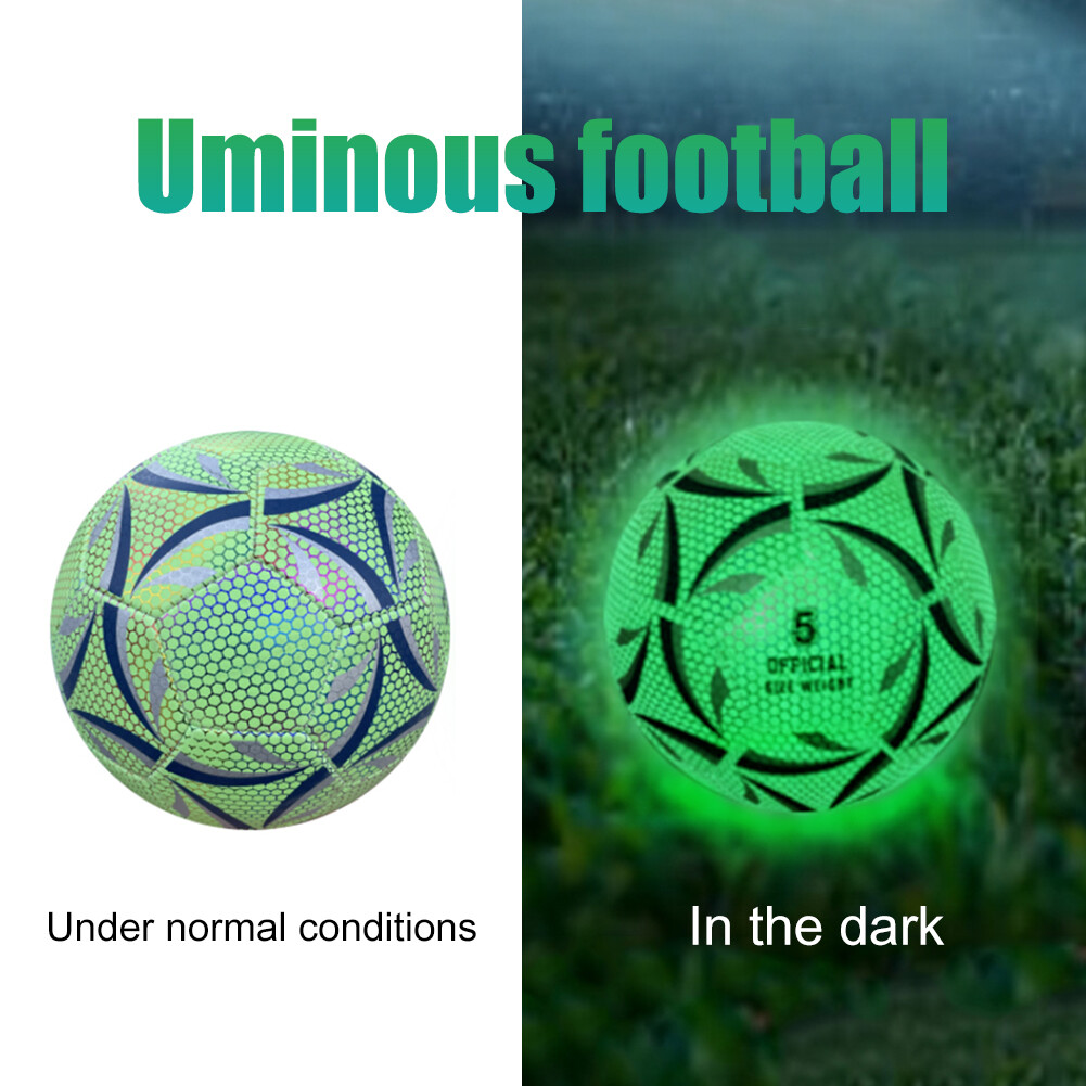 Soccer Ball Luminous Night Glow Football for Adult Children Training ...