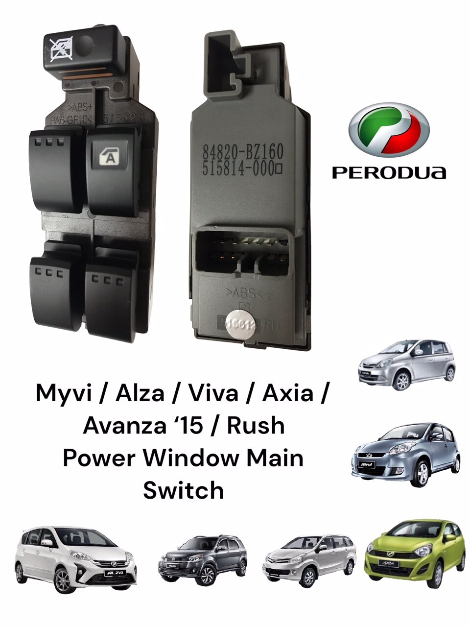 Perodua Axia / Myvi / Alza / Viva / T.Rush / T.Avanza 2015 Power Window ...